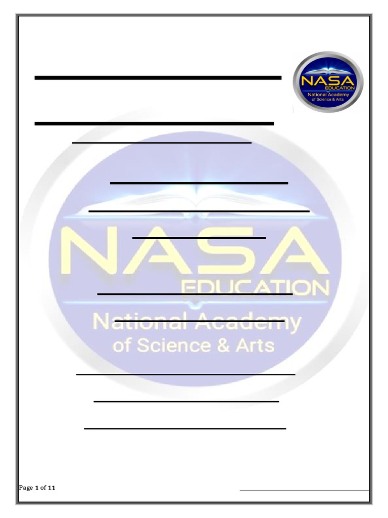 MCQs Math 11 (NASA Academy) | PDF | Numbers | Series (Mathematics)