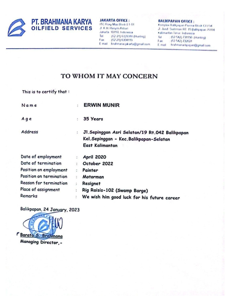 CV Erwin Munir | PDF