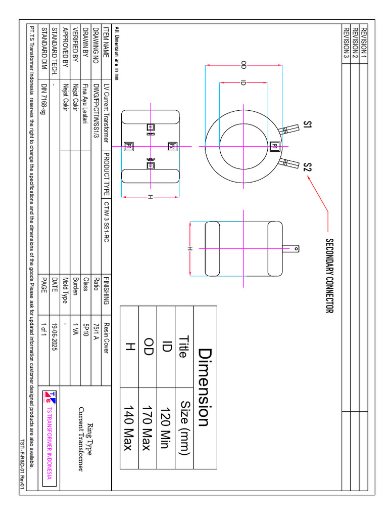 Ctiw 3 SS1-RC 75-1a, 5P10, 1 Va (Id120xod170) (H140) | PDF | Electrical ...