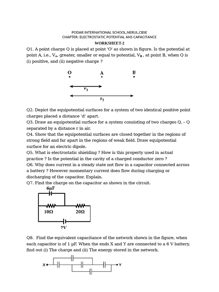 1717939461194.electrostatic Potential and Capacitance Worksheet - 2 ...