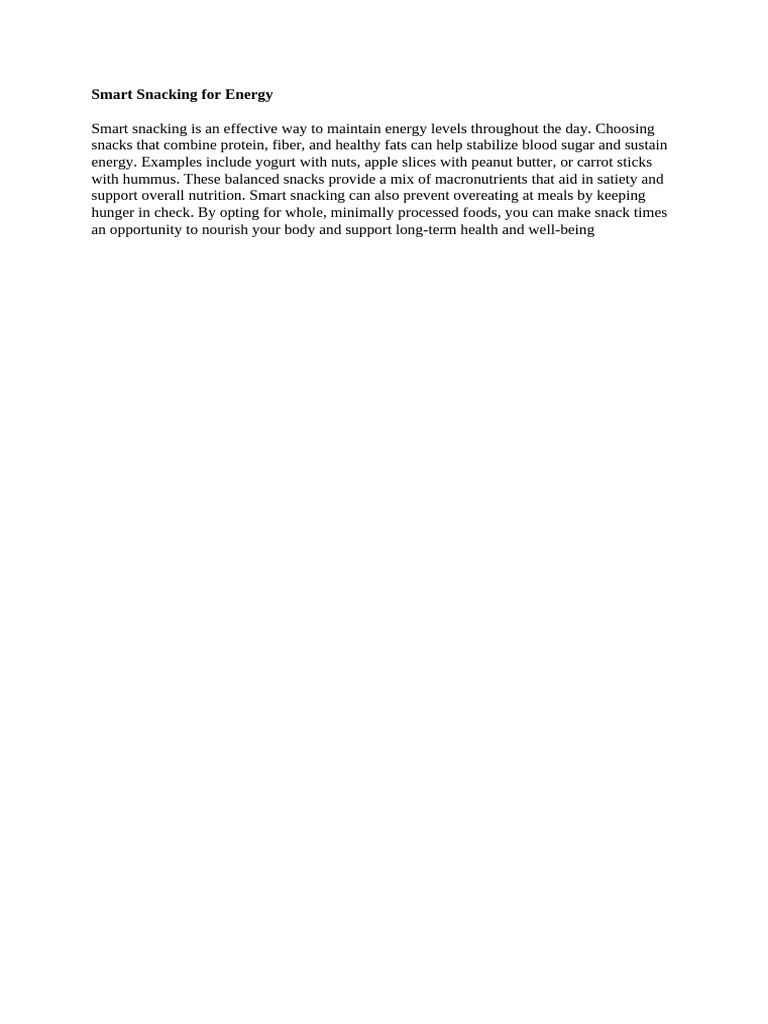 Smart Snaack | PDF