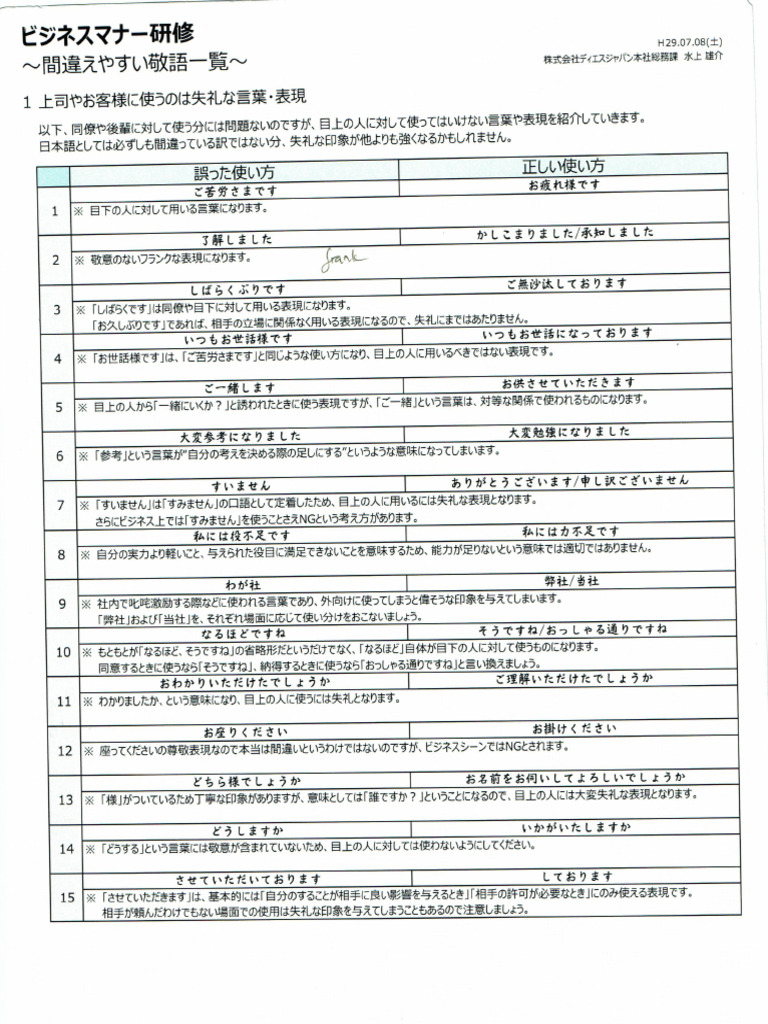 Japanese Job Hunting Activities 4 Mat Trai | PDF