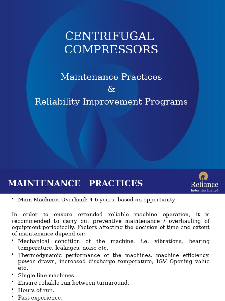 Maintenance Practice & Reliability Imp PGM | PDF | Reliability Engineering | Manufactured Goods