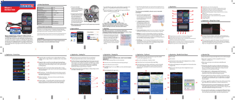 Matson MA98415 Battery Monitor Manual | PDF | Mobile App | Computer Science