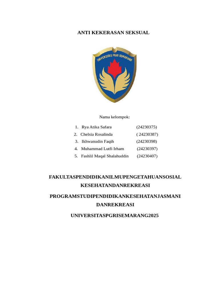 Anti Seksual Mku PKN | PDF