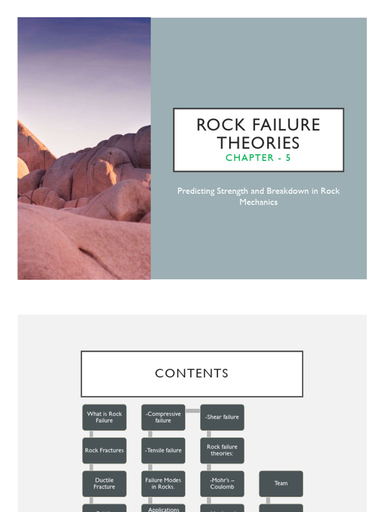 Rock Failure Theories (Ch-5) | PDF | Fracture | Strength Of Materials