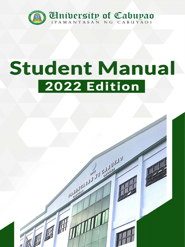 University of Cabuyao Student Manual 2023 | PDF