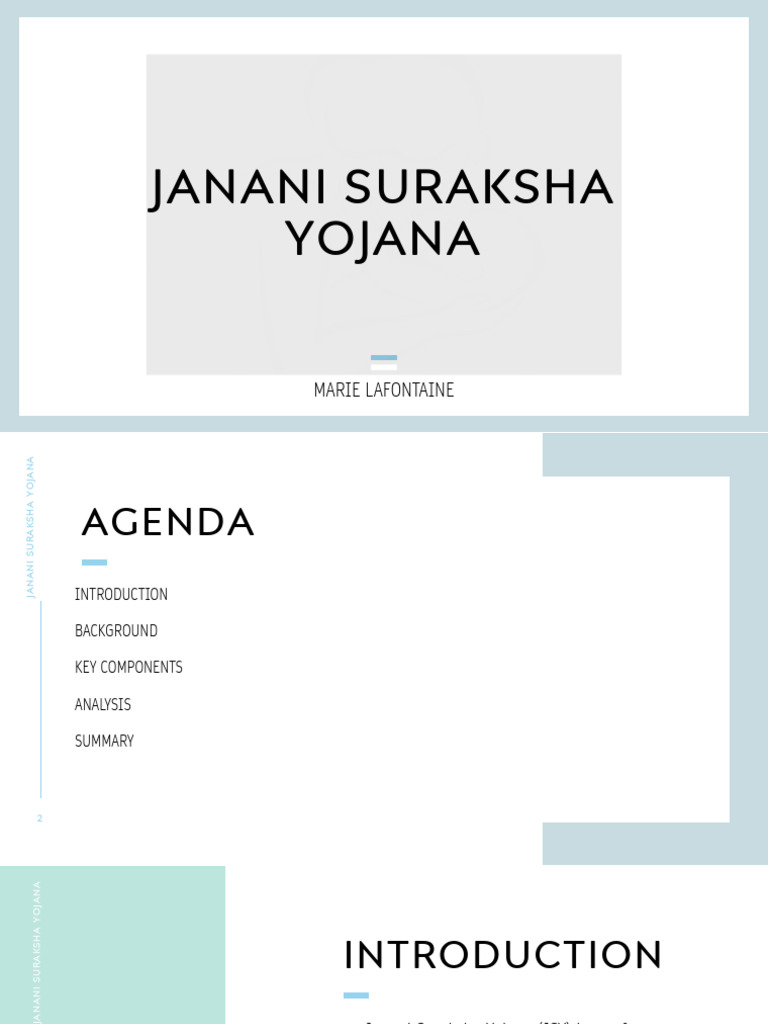 Marie - Janani Suraksha Yojana | PDF | Public Services | Motherhood