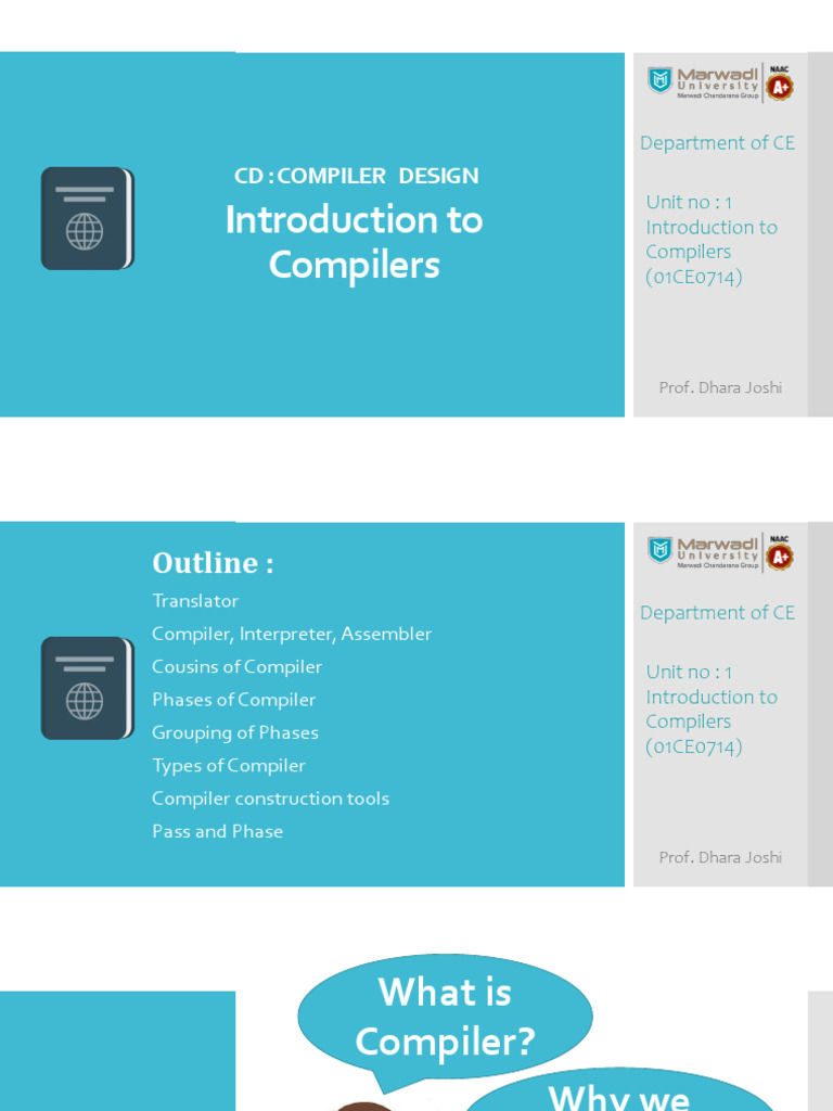 Introduction To Compiler | PDF | Compiler | Parsing