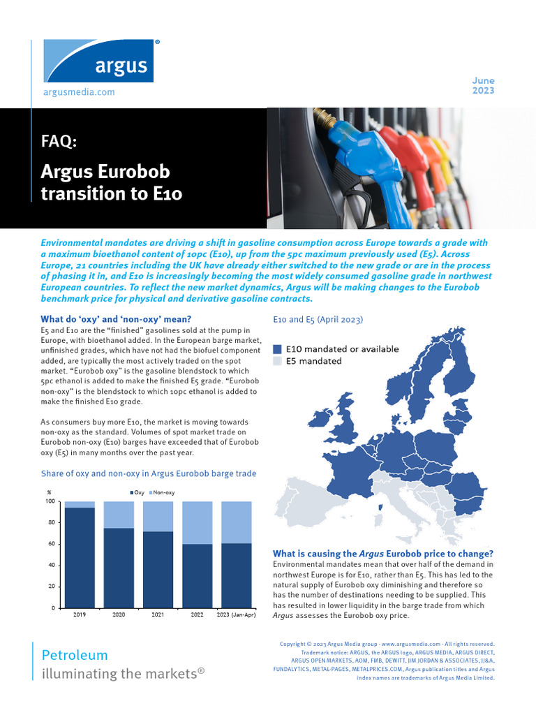 Understanding Eurobob Oxy vs Non-Oxy Gasoline | PDF | Futures Contract ...