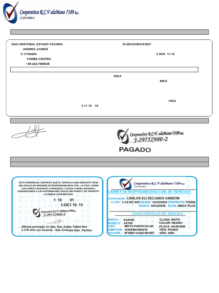 RCV Ax 100 2025 | PDF