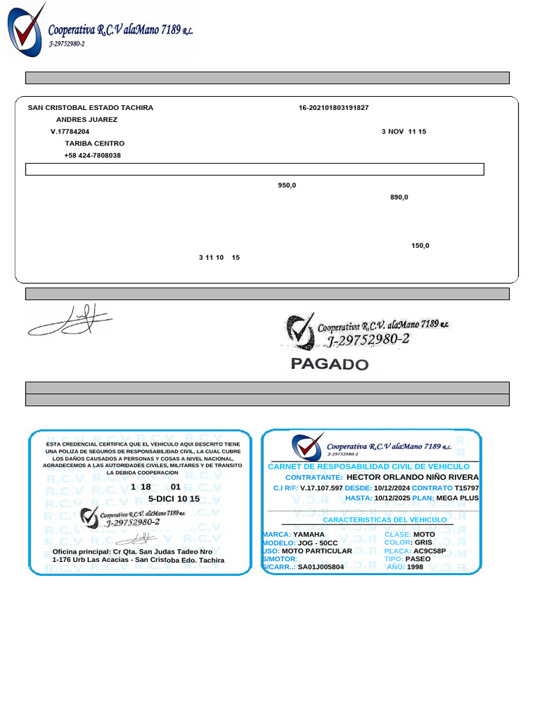 RCV Carro Lento | PDF