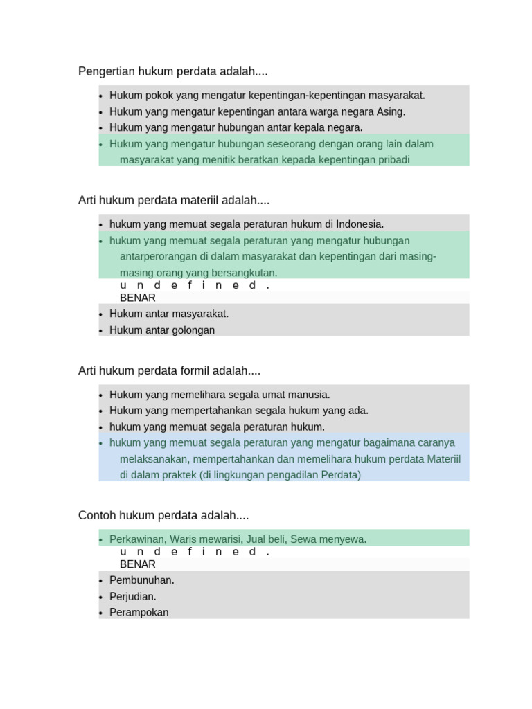 Soal2 Acara Perdata | PDF