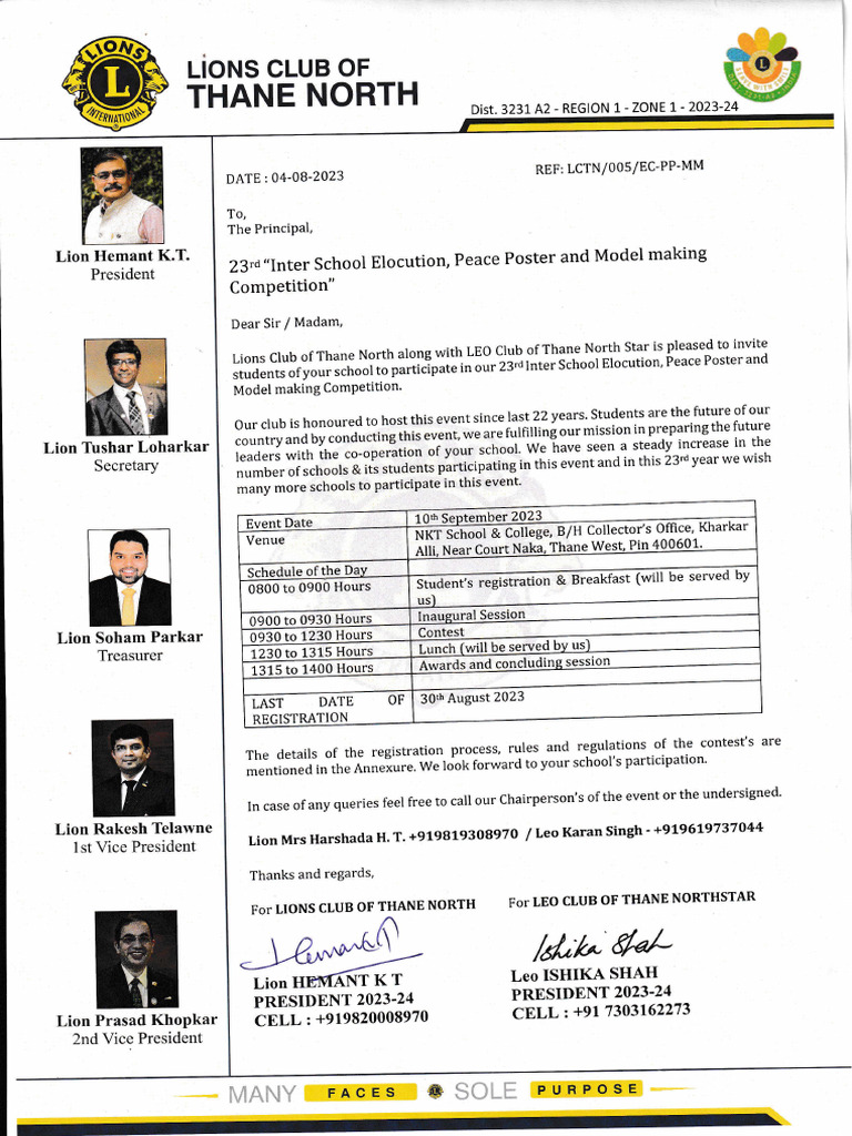 Elocution Competition Invitation 2023 | PDF
