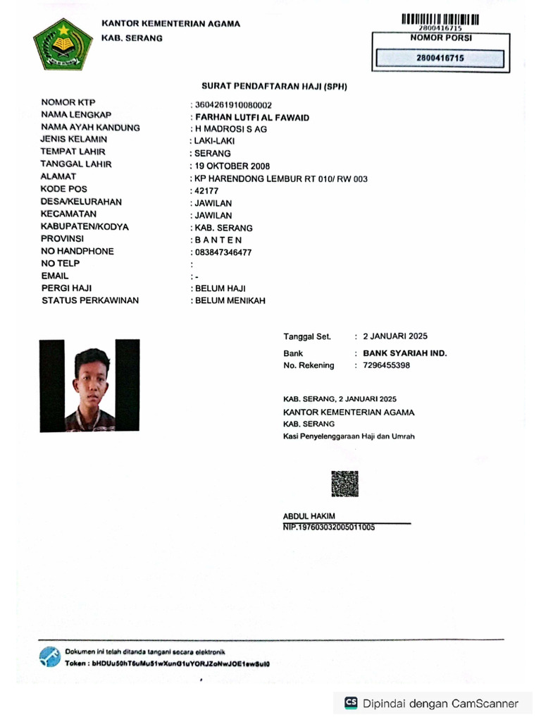 SPH Haji Faqih Dan Farhan | PDF