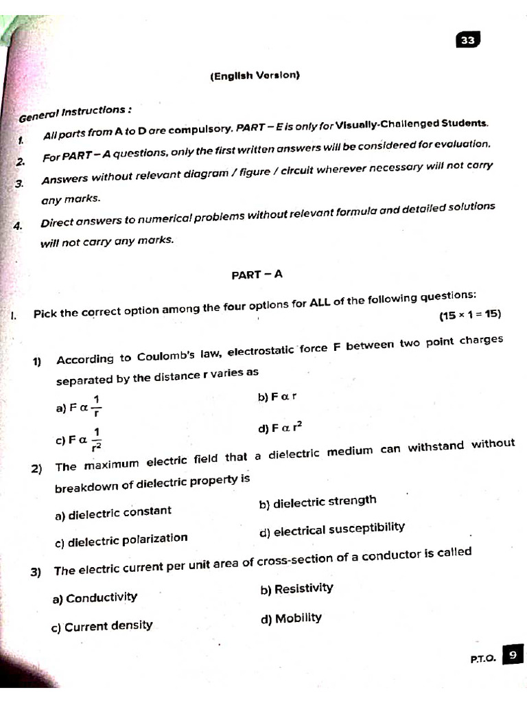 Physics 2025 Paper.... | PDF