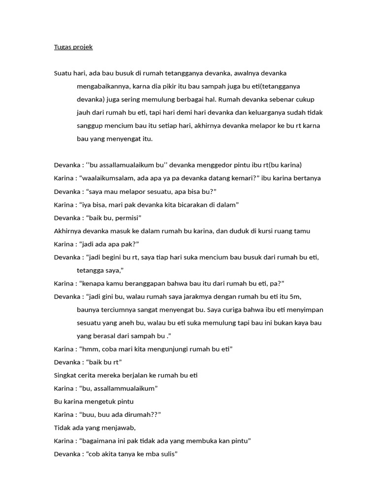 Tugas Projek | PDF