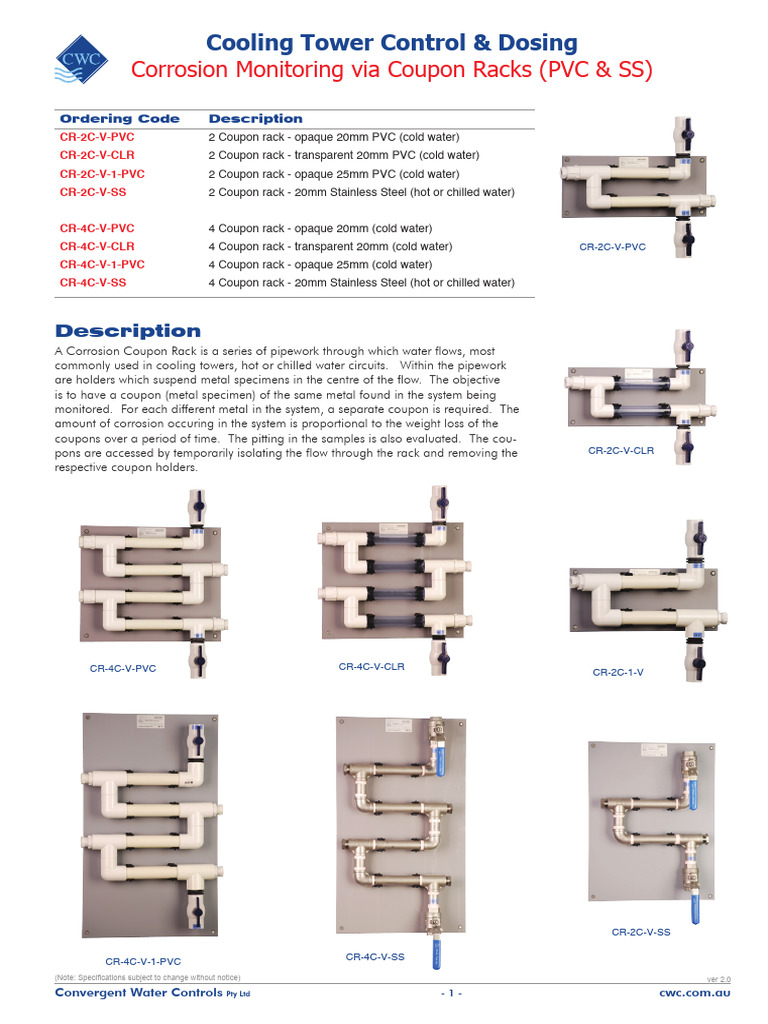 Corrosion Monitoring with Coupon Racks | PDF | Valve | Pipe (Fluid ...