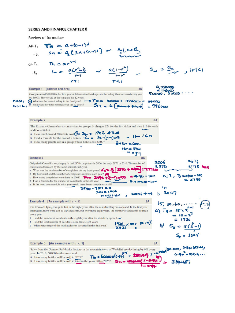 Series and Finance Chapter 8-C-w | PDF