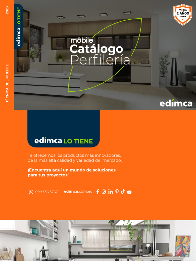 Catálogo de Perfilería Edimca 2023 | PDF