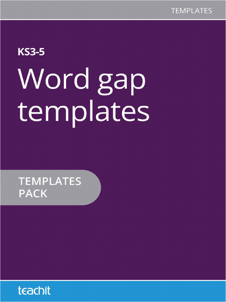 Word Gap Templates Pack 36391 Teachit | PDF | Vocabulary | Climate