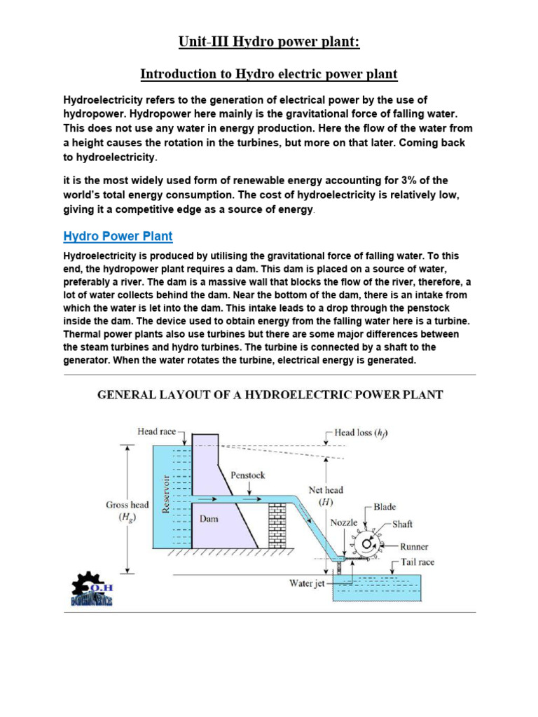 Unit 3 Hydroelecric Powerplant | PDF | Hydroelectricity | Power Station