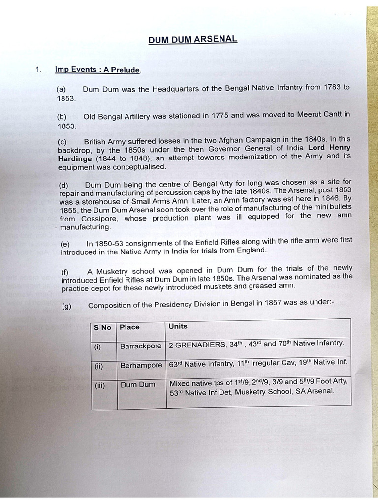 Dum Dum Arsenal | PDF