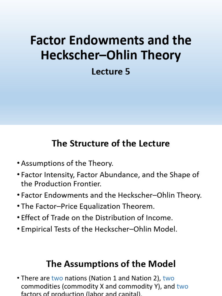Factor Intensity Reversal Explained | PDF | Private Sector | Production ...