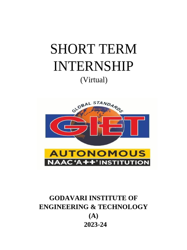 AI & ML Internship Report 2023-24 | PDF | Artificial Intelligence ...