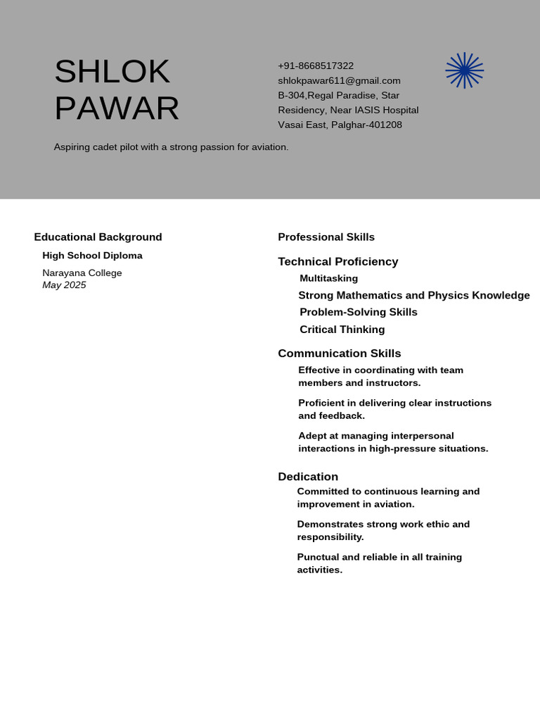 Resume - Flight Academy | PDF | Intelligence | Behavior Modification