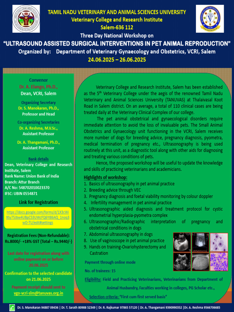 VGO 3 Days National Workshop Registration Flyer 1 | PDF | Medical ...
