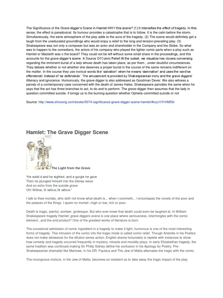 The Significance of The Grave | PDF | Hamlet | Tragedy