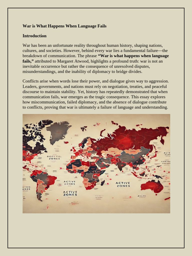War Is What Happens When Language Fails | PDF | Neville Chamberlain ...