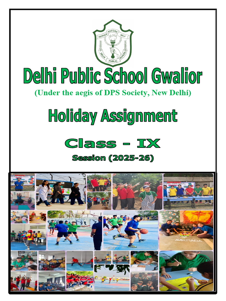 Under The Aegis of DPS Society, New Delhi | PDF | Cell (Biology) | Numbers