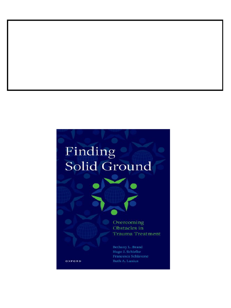 Finding Solid Ground: Overcoming Obstacles in Trauma Treatment Brand download | PDF ...