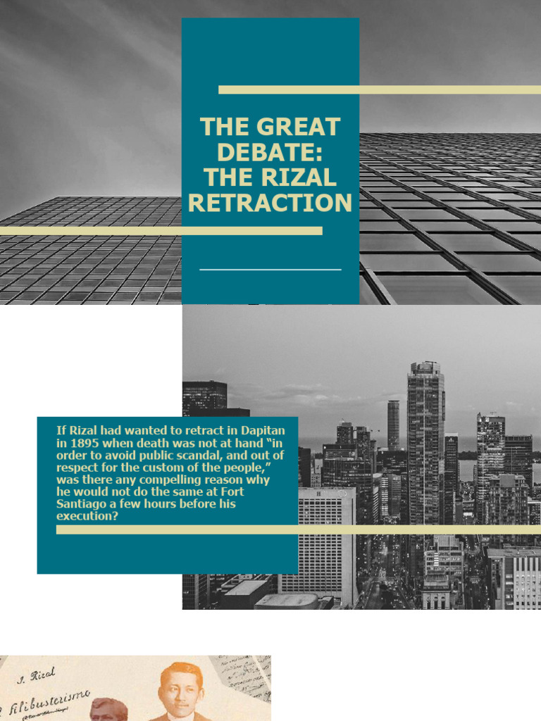 Midterm File 3 - The Great Debate - The Rizal's Retraction PDF | PDF