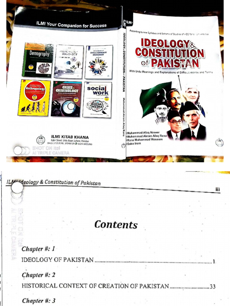 Ideology and Constitution of Pakistan Book | PDF