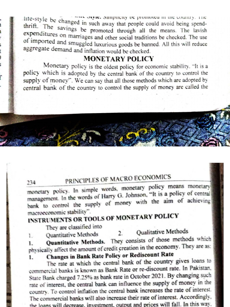 Monetary & Fiscal Policy Notes ? | PDF