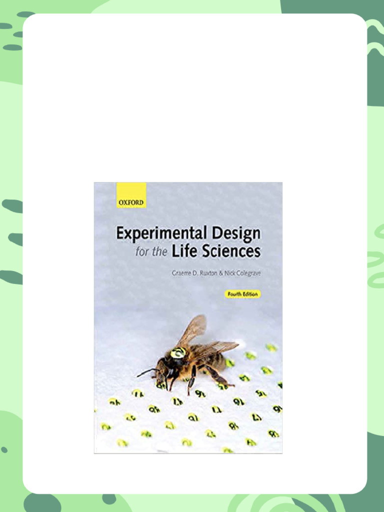 (Ebook PDF) Experimental Design For The Life Sciences 4Th Edition Install Download | PDF