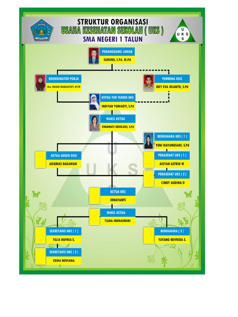 Struktur Organisasi UKS 2014 | PDF