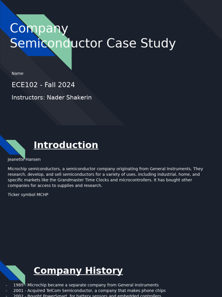 Microchip Semiconductor Case Study | PDF | Integrated Circuit | Computing