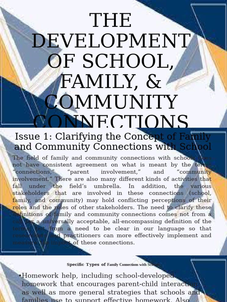 Family and Community Connections With Schools 2 | PDF | Education ...