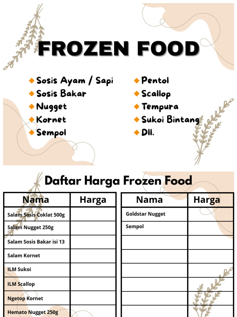 Frozen Food - 20250620 - 200201 - 0000 | PDF