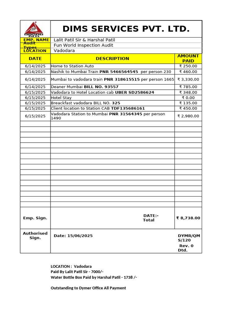 EXPANSES Vadodara Lalit Patil Sir & Harshal Patil | PDF