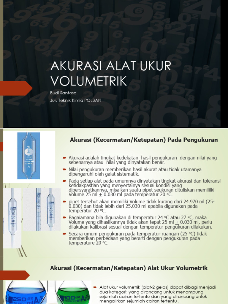 Alat ukur volumetrik | PDF