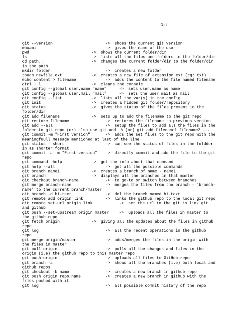 Git - Github - Markdown | PDF | Filename | Computer File