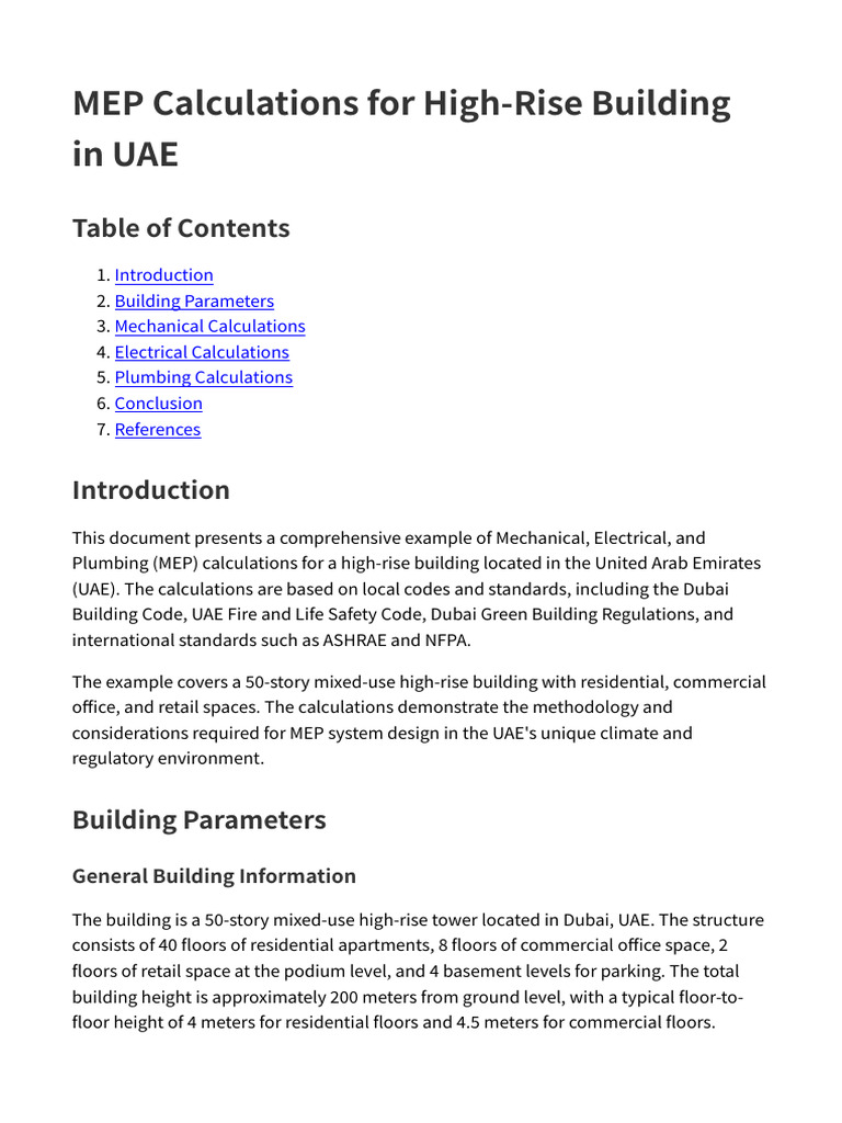Mep Calculations Example | PDF | Building Insulation | Air Conditioning