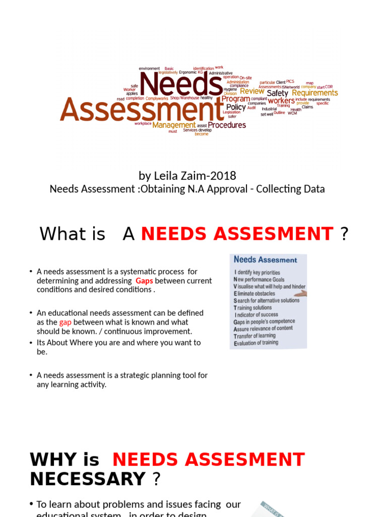 Needs Assessment | PDF | Learning | Educational Assessment