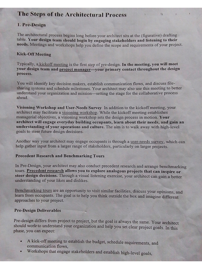 Architectural Process (Building CAD) | PDF