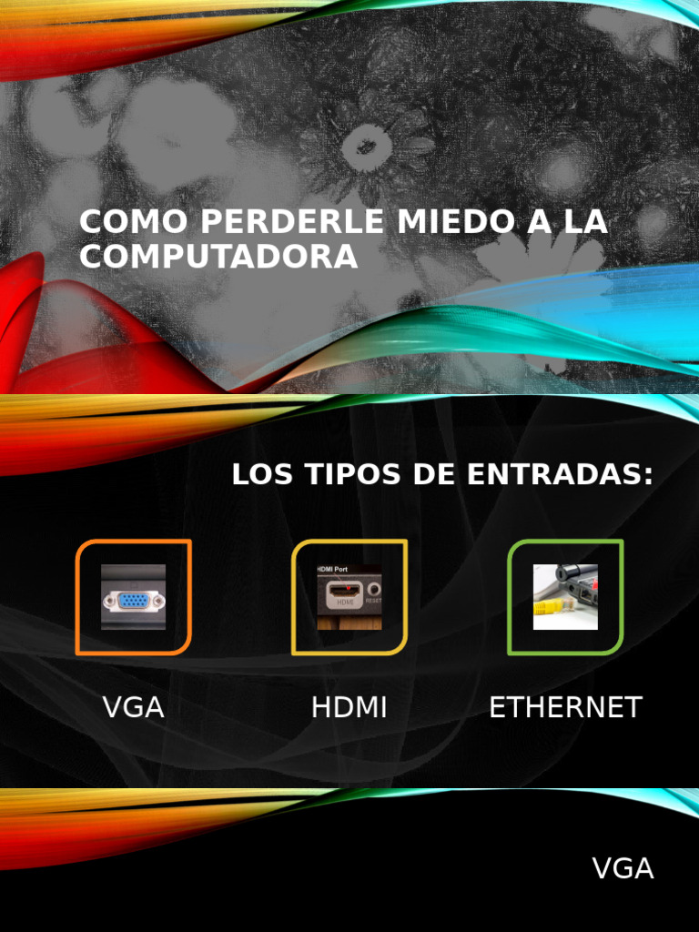 Como Perderle Miedo A La Computadora | PDF | Hdmi | Microsoft PowerPoint